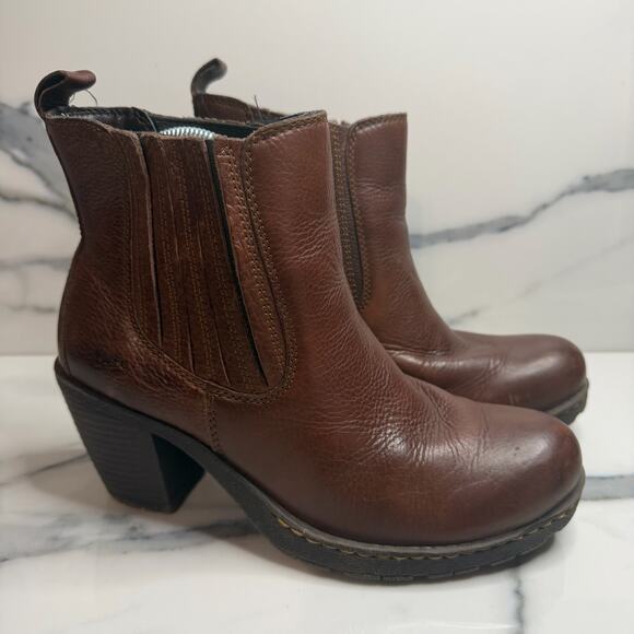 boc | Shoes | Boc Born Womens Brown Leather Pullon Boots Sz 7 Comfort ...
